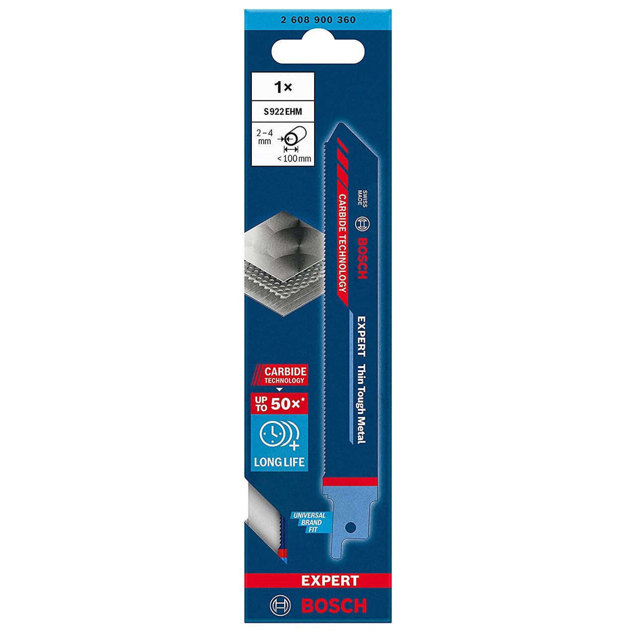 Panza pentru fierastrau sabie, Bosch EXPERT Thick Tough Metal S922EHM ...