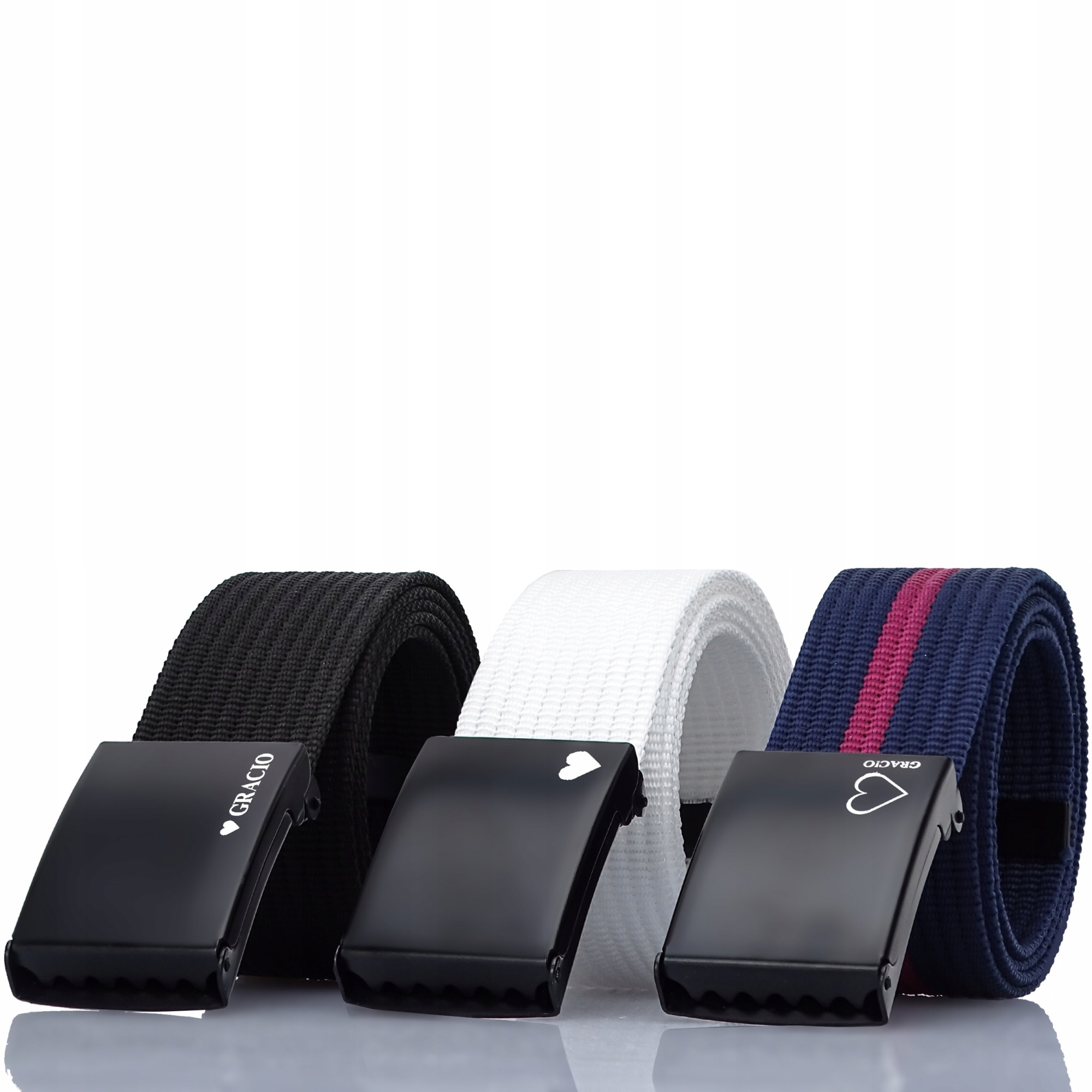 Set 3 curele pentru dama, Gracio, Polipropilena, Multicolor, 105cm ...