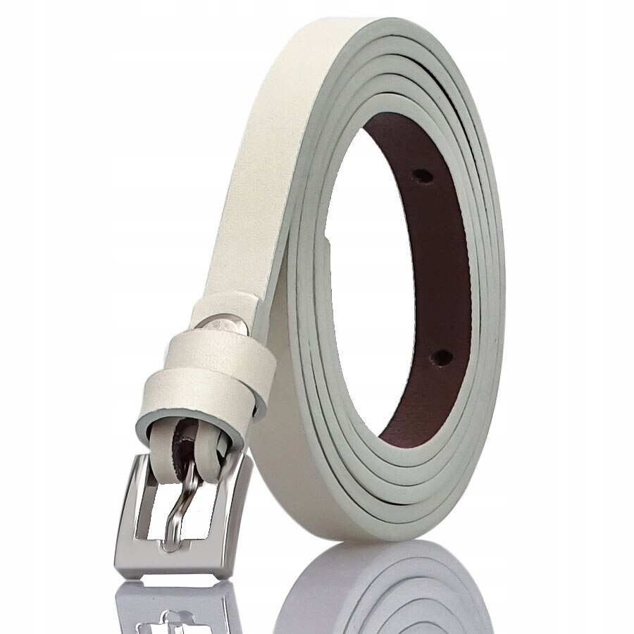 Curea dama, Gracio, 110 cm, Piele, Ecru - eMAG.ro