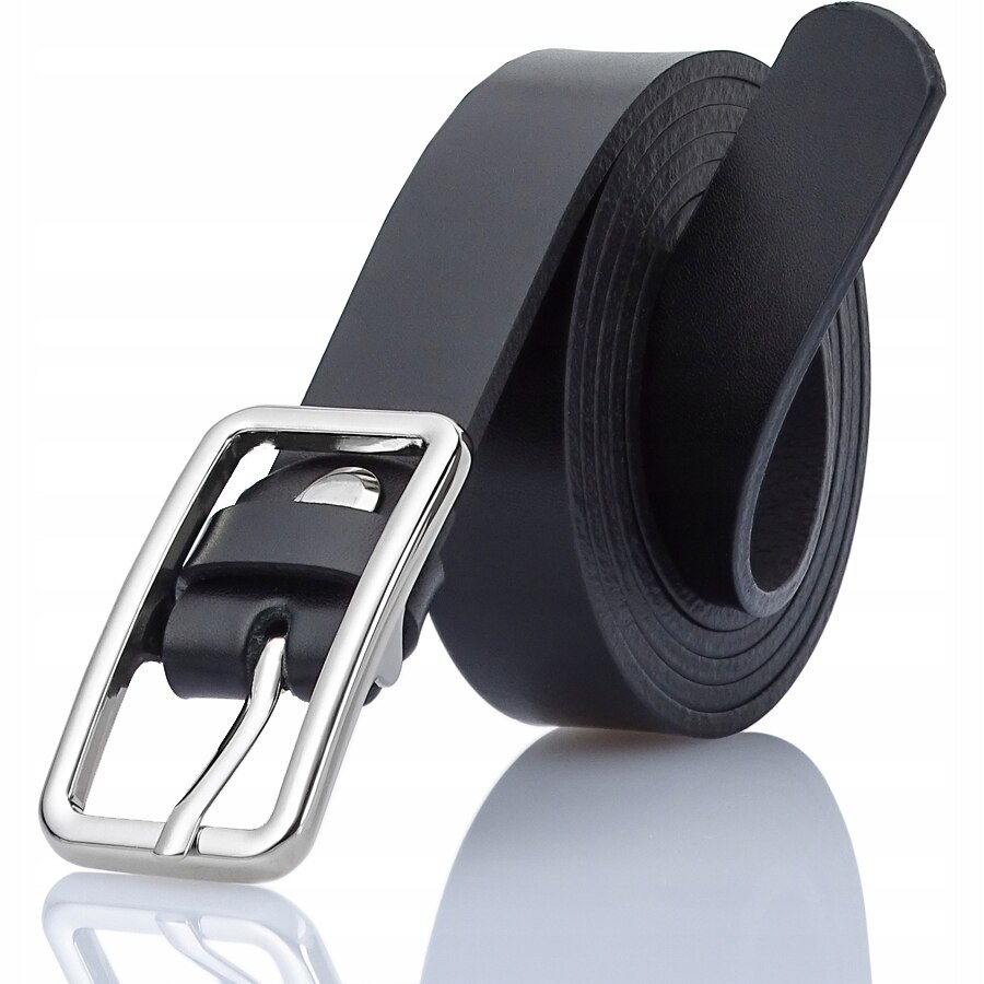 Curea dama, Gracio, Piele naturala, 130 cm, Negru - eMAG.ro