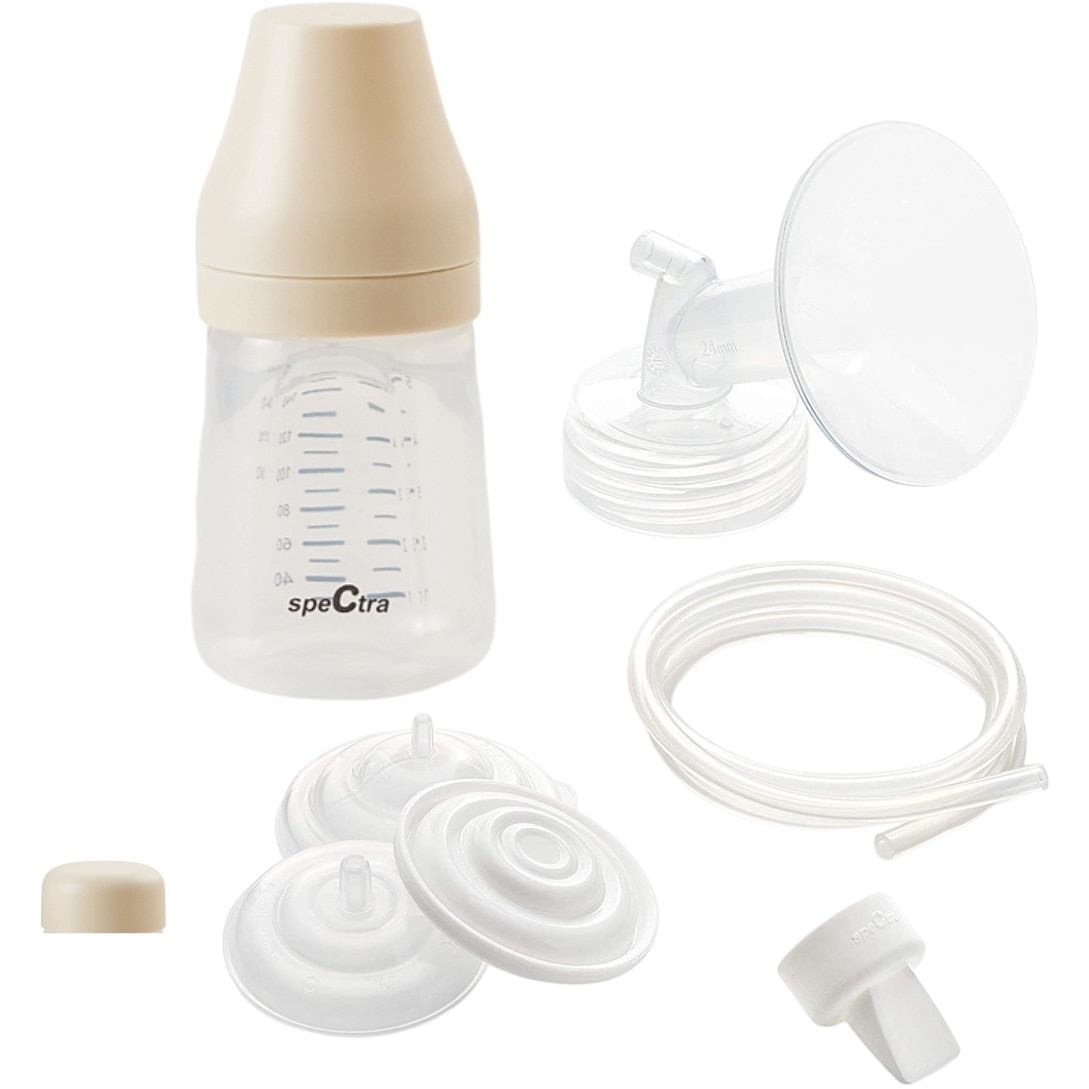 Kit premium pentru colectarea laptelui matern Spectra, cu biberon ...