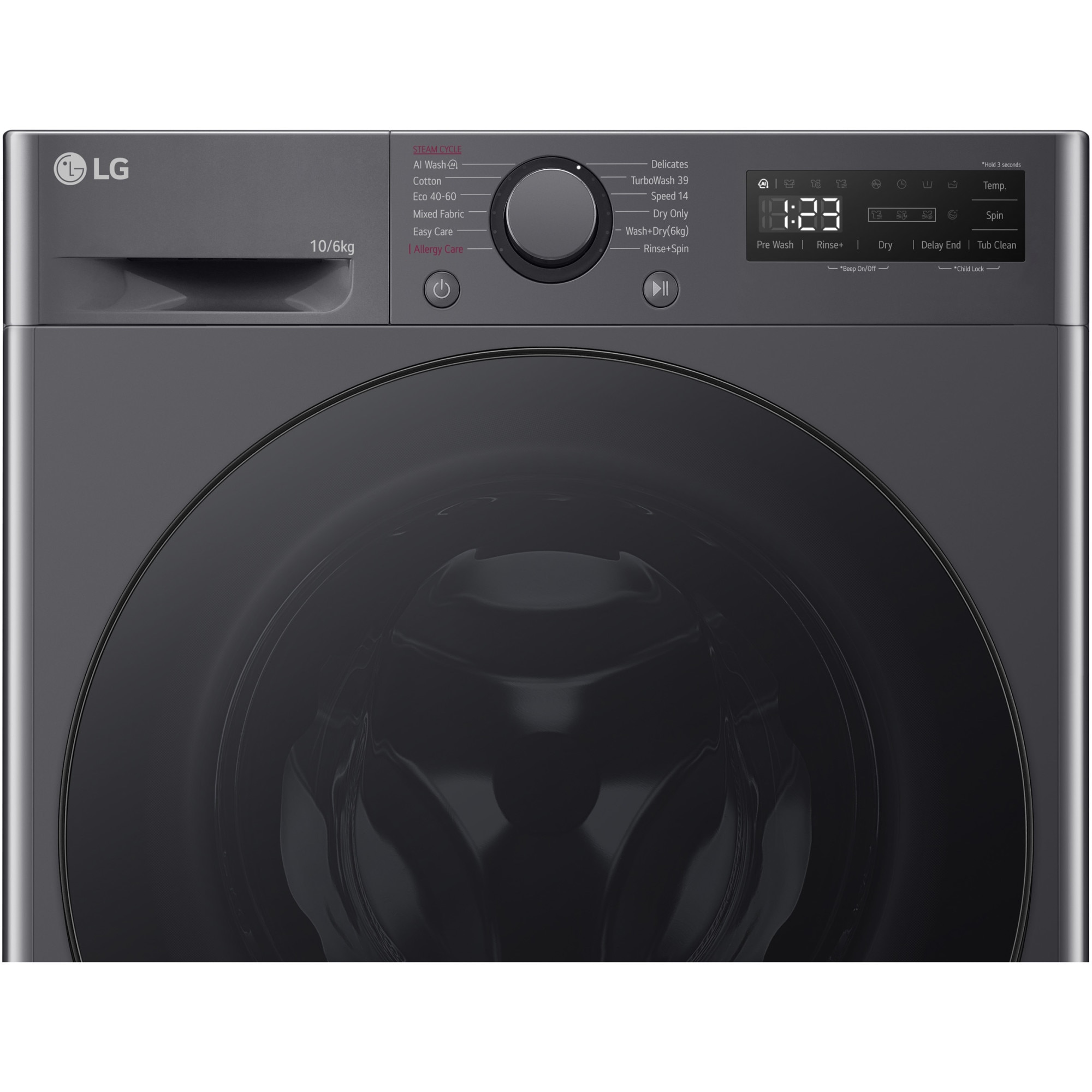 Masina de spalat rufe cu uscator LG F4DR510S2M, 10 kg Spalare, 6 kg Uscare, 1400 rpm, Clasa D ...