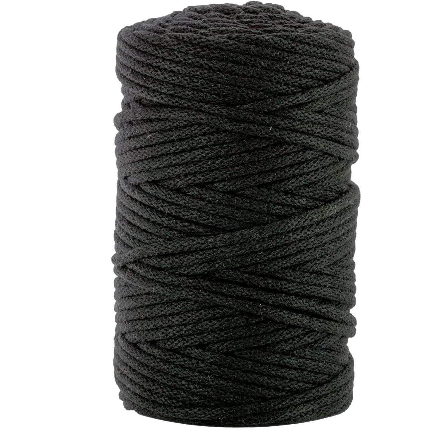 Snur pentru macrame, Netuno, Bumbac, 3 mm, 100 m, Negru - eMAG.ro