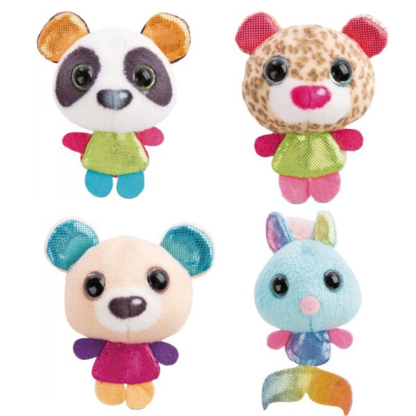 Jucarie de plus, Cu sclipici, 6 cm, Multicolor - eMAG.ro