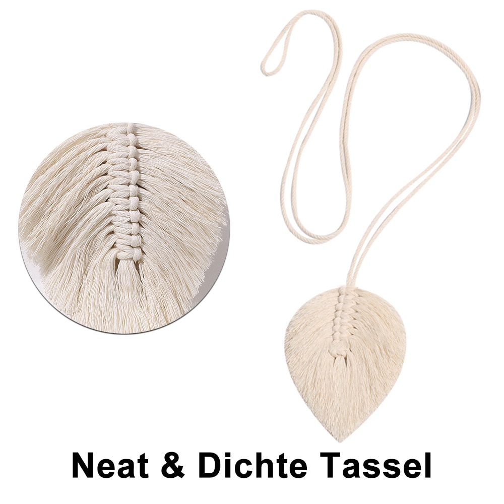 Set de 2 cleme pentru perdele, Bumbac, Bej - eMAG.ro