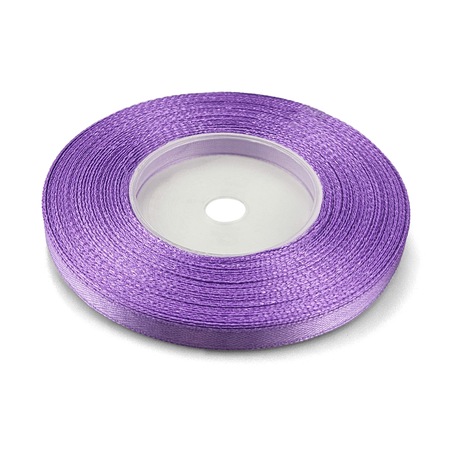 Panglica eleganta din satin, Netuno, 6mm, 32m, culoare Lavanda, cu ...