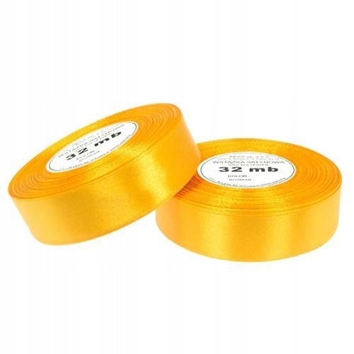 Panglica decorativa, Aksa, Satin, 6mm, 32m, Galben inchis - eMAG.ro