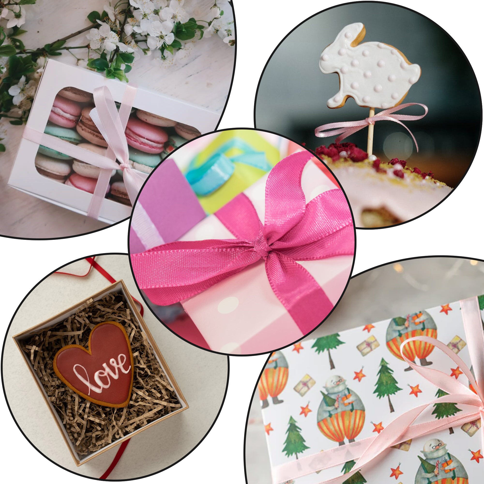 Panglica, Satin, 6 mm/32 m, Roz deschis - eMAG.ro