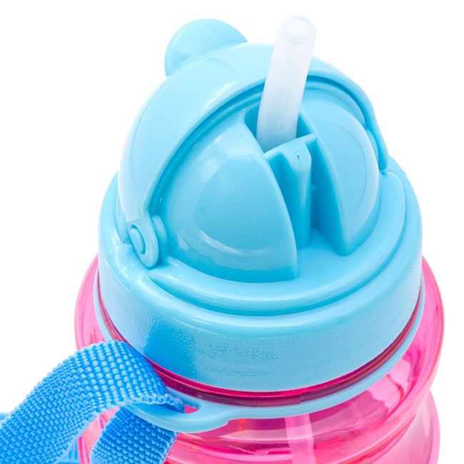 Sticla de apa copii, Cu pai si snur, 500 ml, Unicorn, Pop Up, Pentru ...