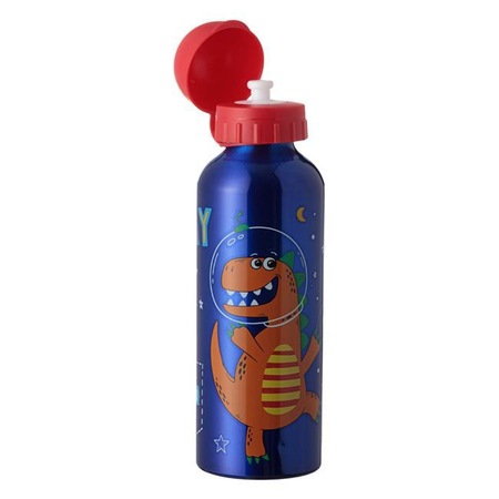 Sticla de apa copii, Aluminiu, 500 ml, Dinozauri, cu capac, Pentru ...