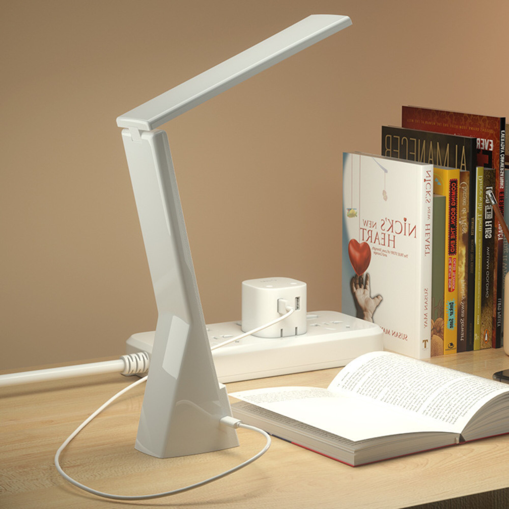 Lampa de birou cu led portabila MODERON reglarea luminii prin atingere ...