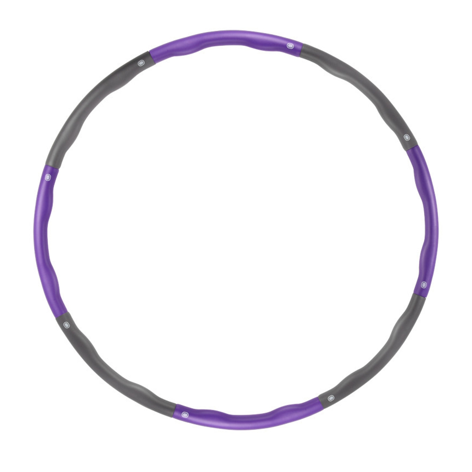 Cerc fitness Hula Hoop, sundiguer, material pp, 8 piese, 85 cm, Violet ...