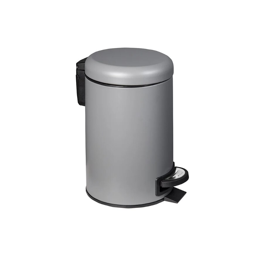 Cos inox cu pedala 5 litri color, gri - eMAG.ro