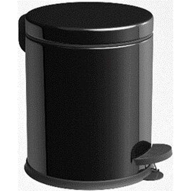Cos de gunoi inox cu pedala 5l negru - eMAG.ro