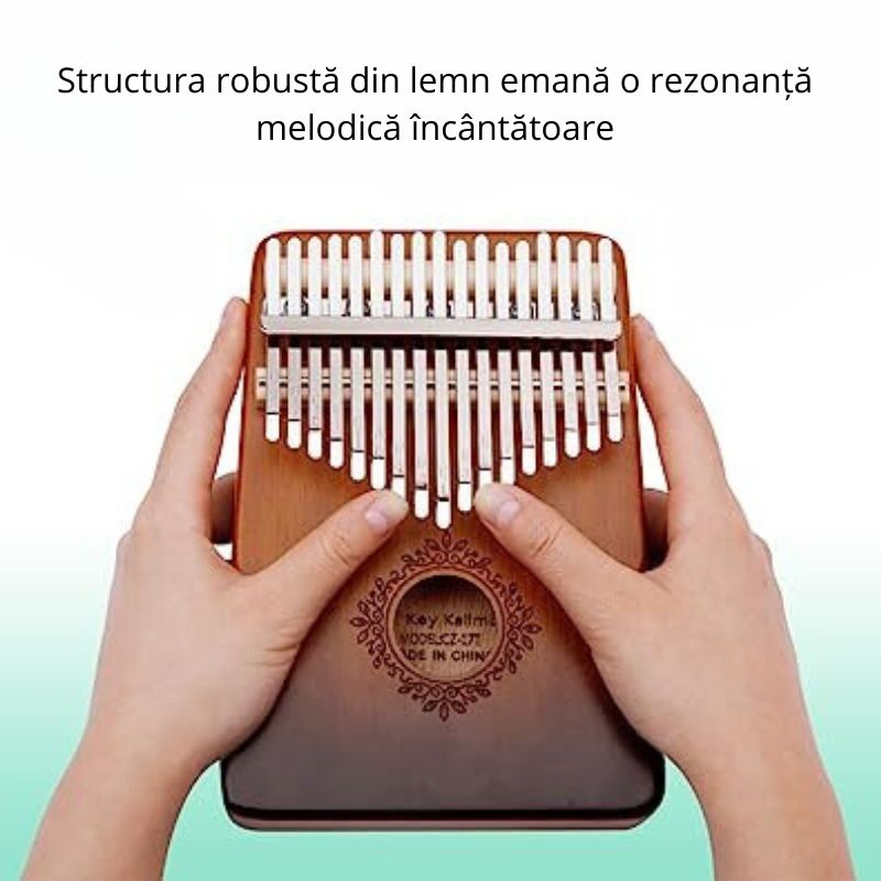 Instrument Muzical, Mindblower, Kalimba, cu 21 Note, maro - eMAG.ro
