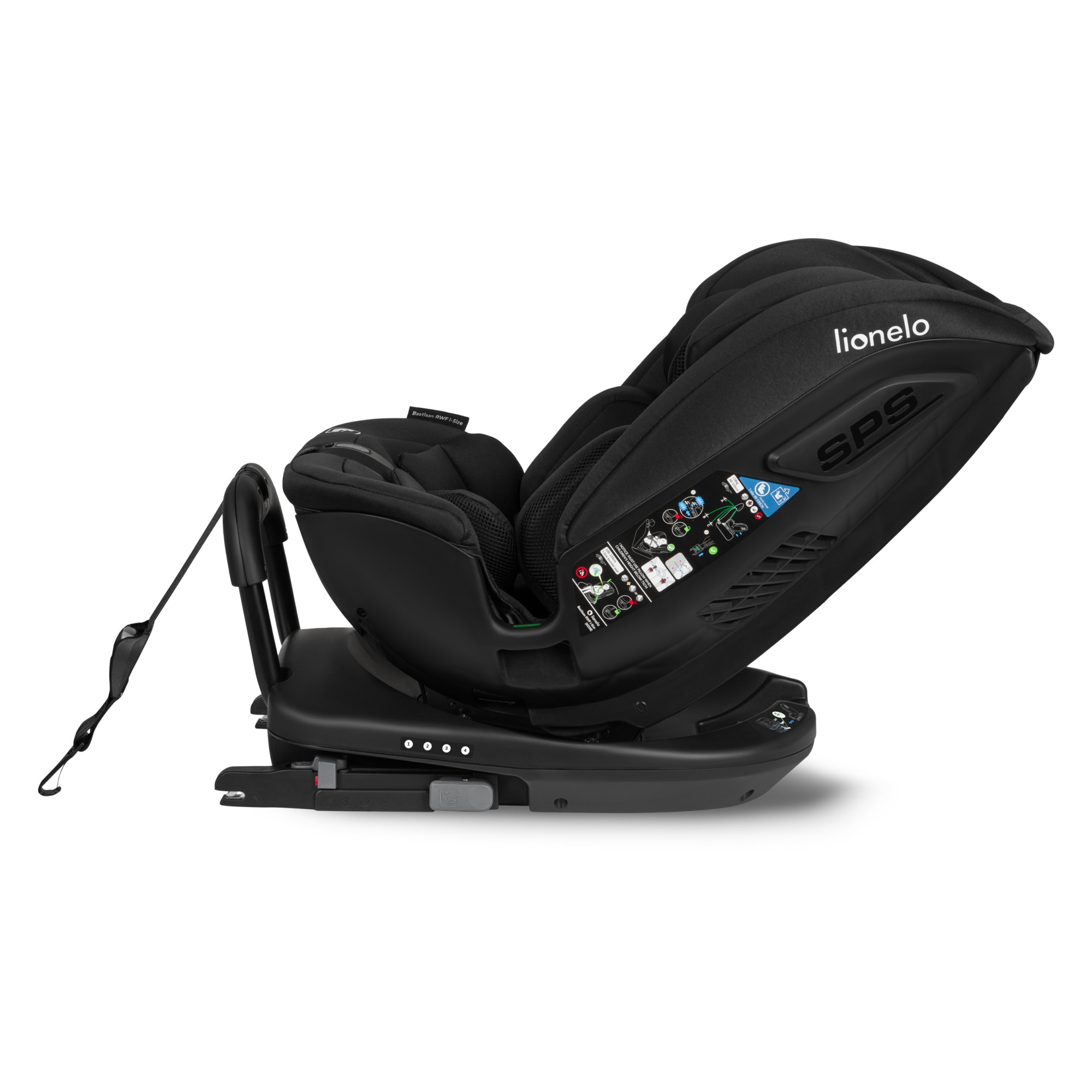 Scaun auto Lionelo Bastiaan RWF i-Size, cu baza pivotanta pana la ...