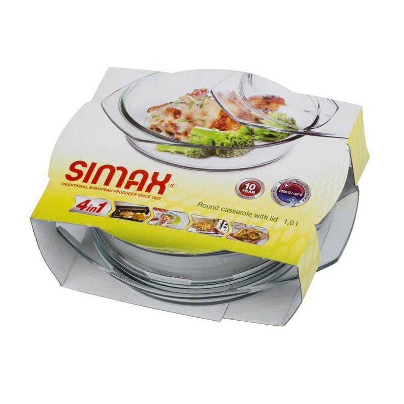 Vas rotund cu capac yena 1 L Simax 6256/6266 - eMAG.ro