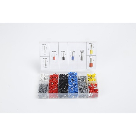 Set 1200 pini terminali pentru conductori electrici, Plastic/Metal ...