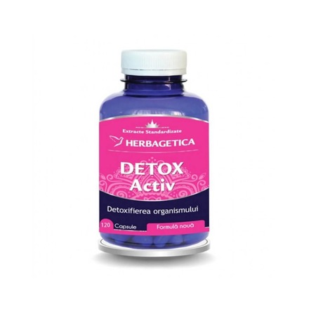 Detox Activ, supliment alimentar pentru detoxifierea organismului, 2 x ...