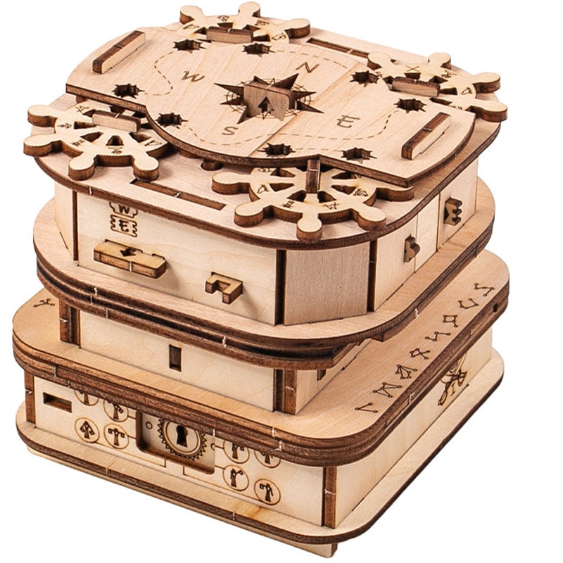 Puzzle 3D Mecanic, sundiguer, Escape Room in a Box Davy Jones Locker ...