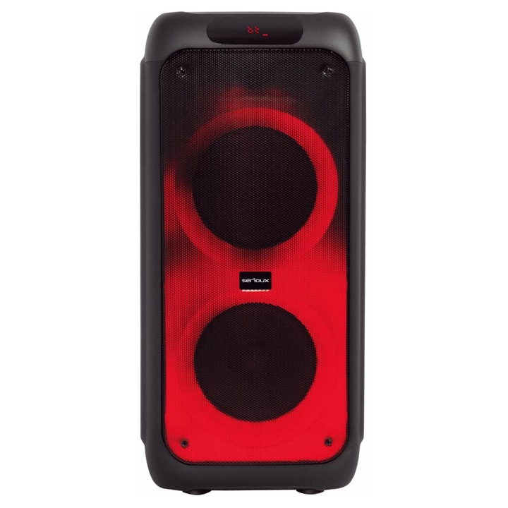 Boxa portabila Serioux PartyBoom 100W, Bluetooth 5.0, Microfon wireless ...