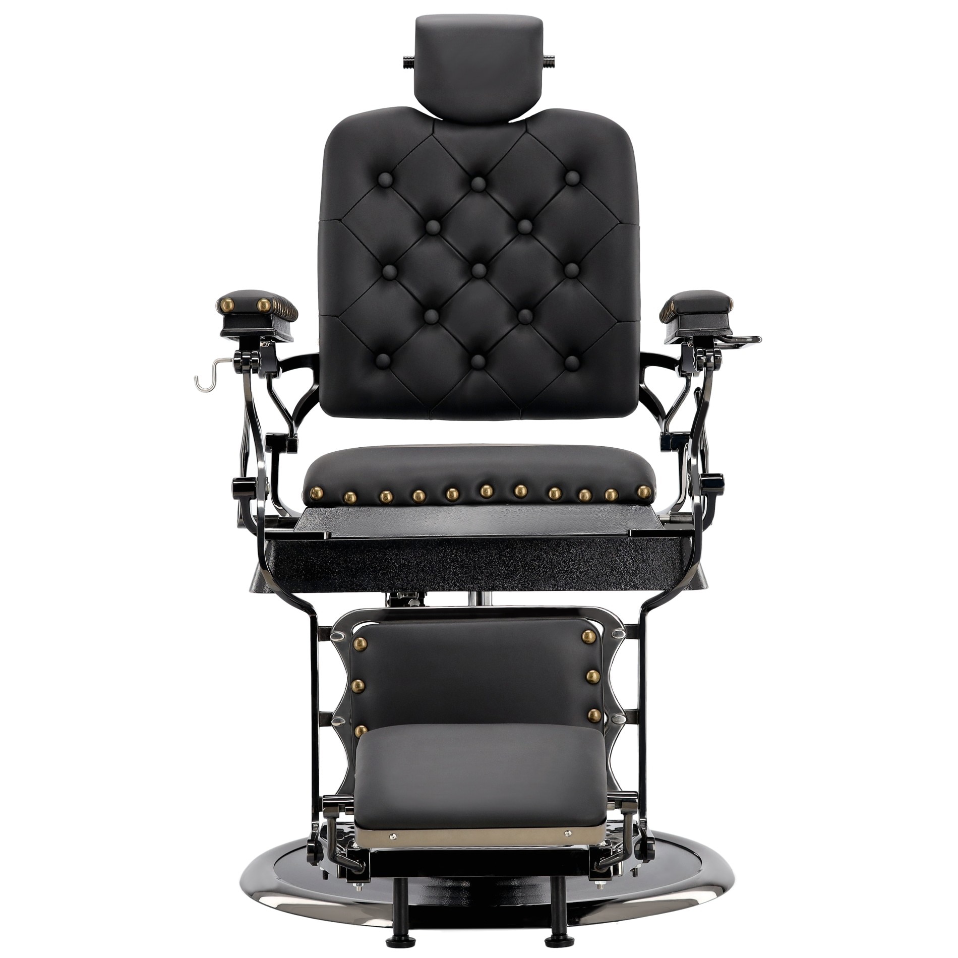 Scaun de frizerie, Barber King, Leonardo, Negru, Hidraulic, Si ...