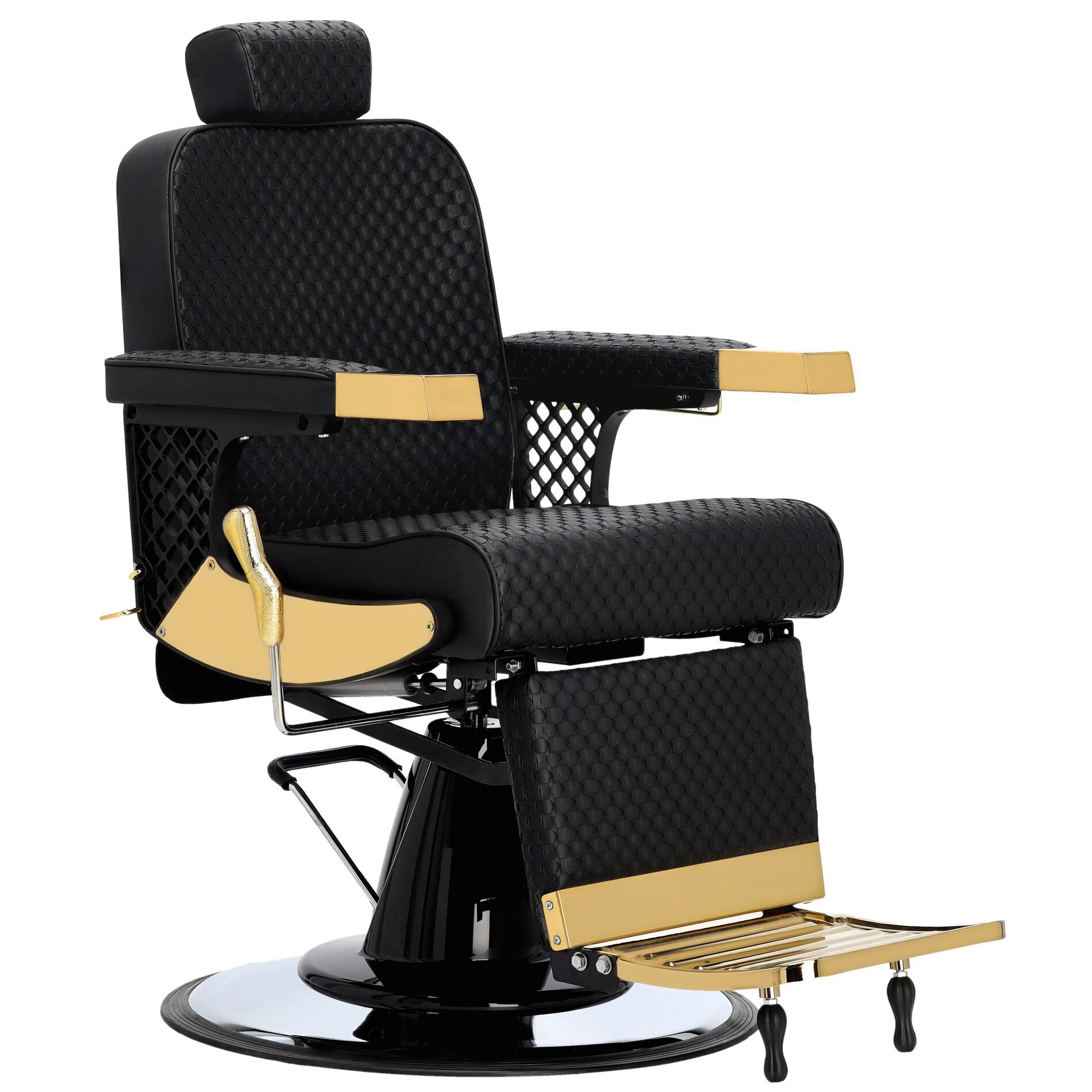 Scaun de frizerie, Barber King, Zeus, Negru, Hidraulic, Si barbierit ...