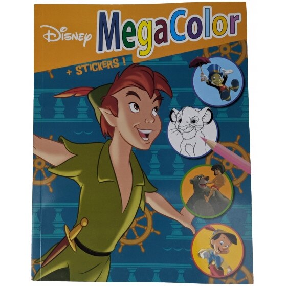 Carte de colorat pentru copii, Disney + stickere - eMAG.ro