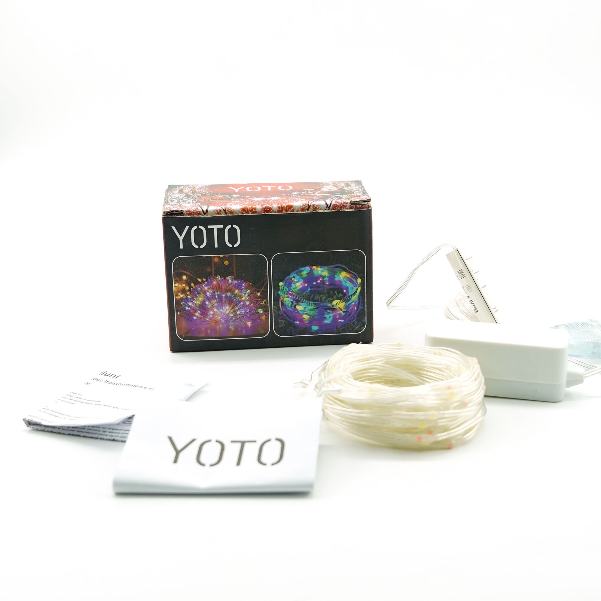 Instalatie de Craciun Yoto, liniara, cu 100 micro LED-uri, 10 m, 220V ...