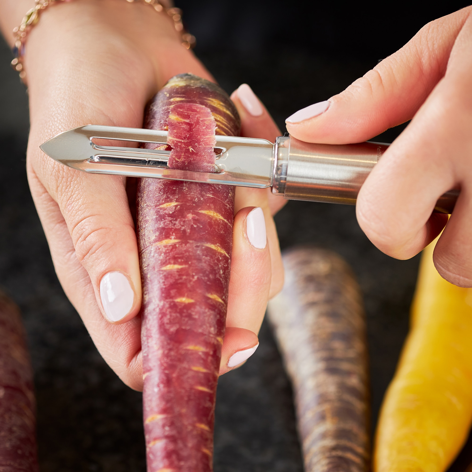 Curatator legume/fructe Rosle, otel inoxidabil rezistent, maner ...