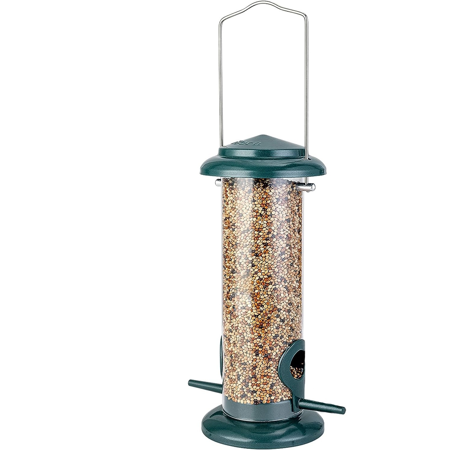 Hranitor exterior pentru pasari, rezistent la vant si ploaie, din metal ...