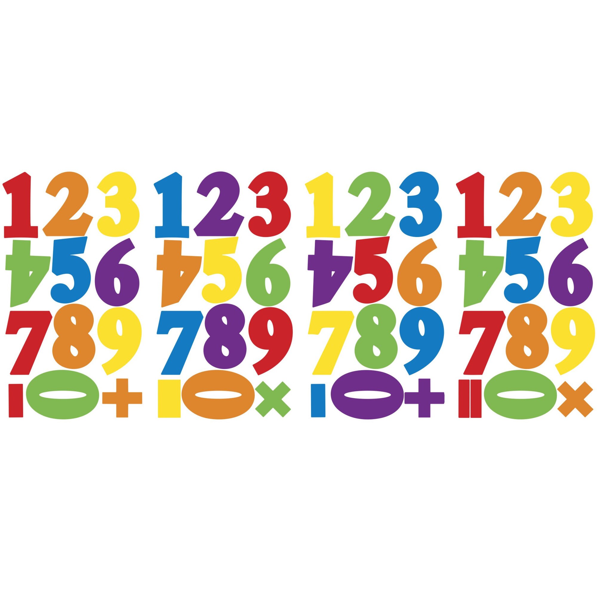 Sticker educativ - cifre colorate - eMAG.ro