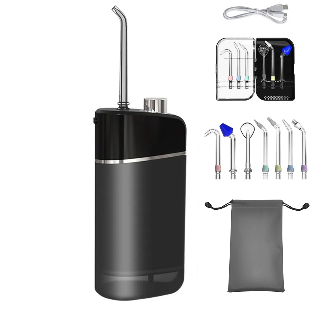 Irigator Bucal pentru Igiena Orala, Fara Fir, 7 Duze Diferite, 3 Trepte ...