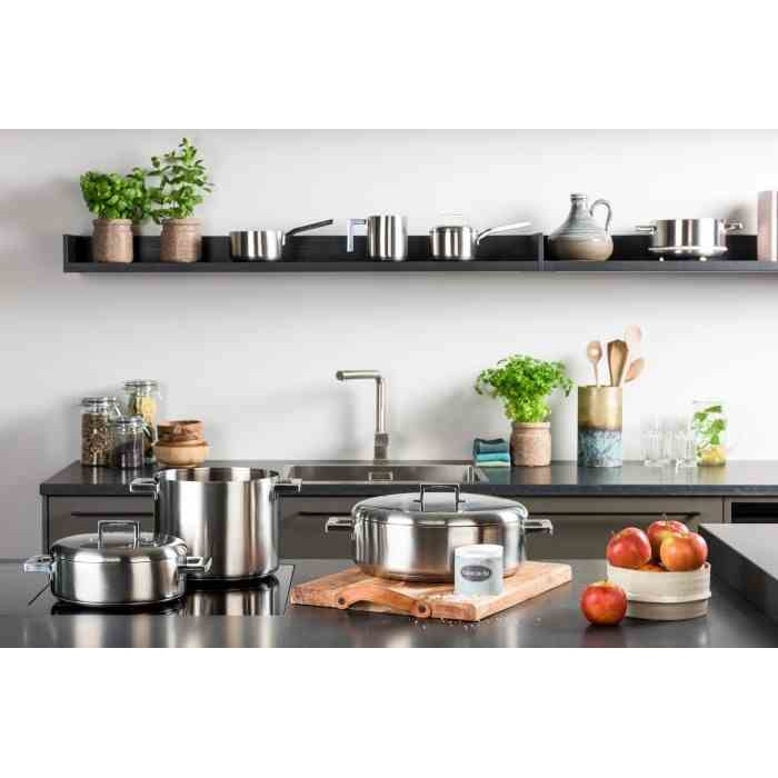 Oala adanca Stile, Mepra, Inox, 5l, 22cm, Argintiu - eMAG.ro