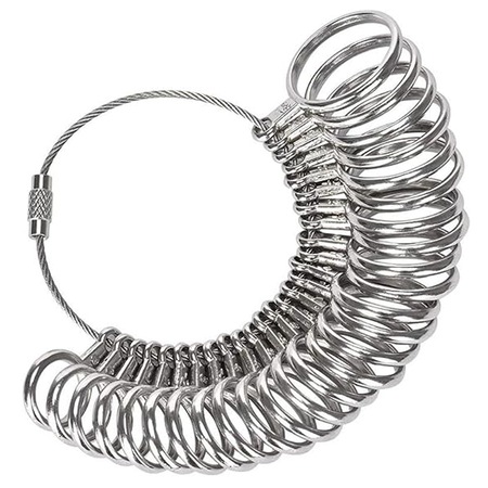 Instrument masura inel, Chucai, Marimi europene 41-76, Metal, Argintiu ...