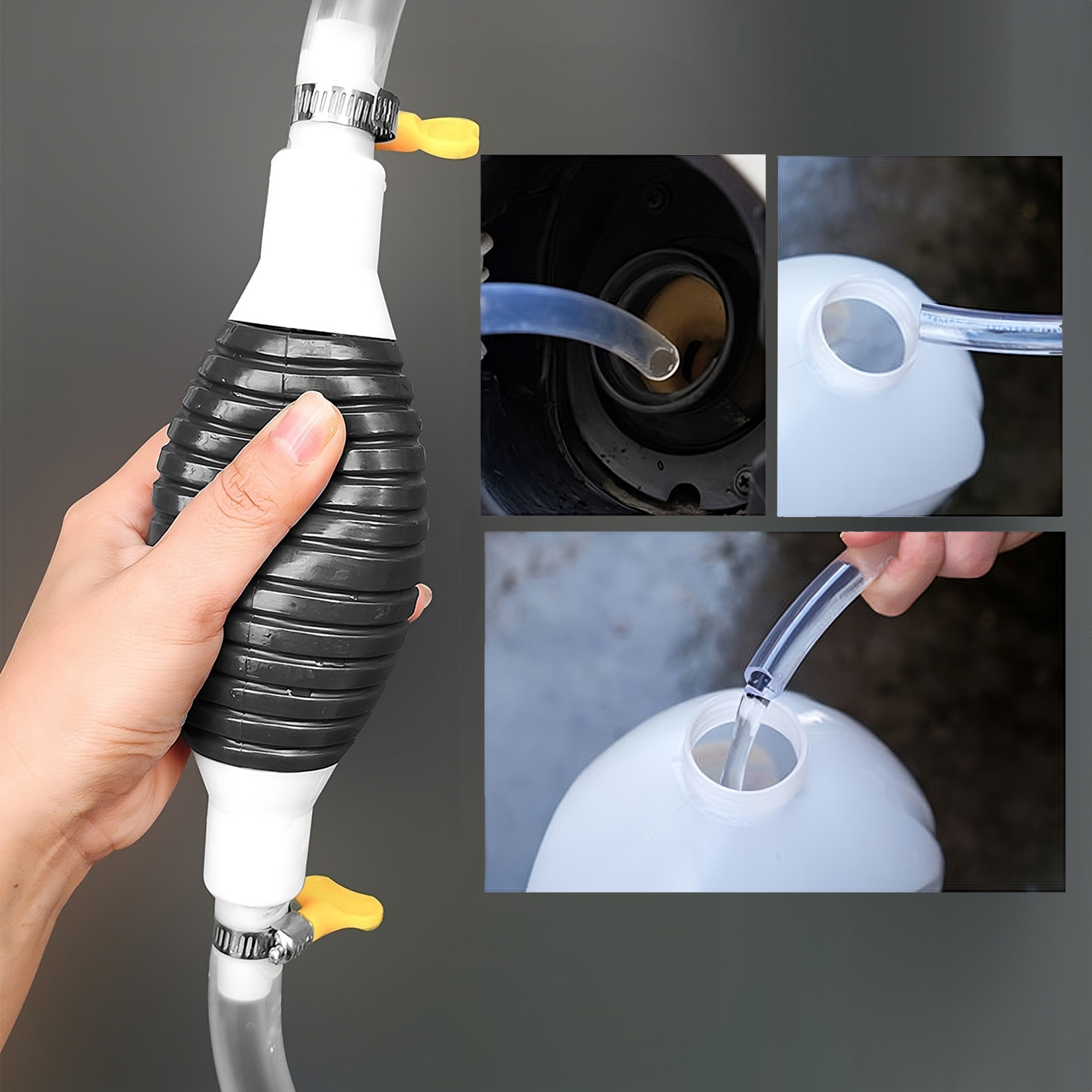 Pompa Manuala Transfer Lichide MRG M1068, cu Furtun 1.2 m, Tip Sifon ...