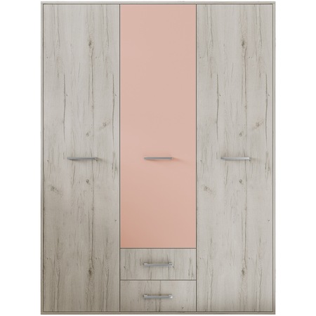 Dulap/Dressing Irim Yoo, 150x52x200 cm, PAL, 3 usi, 2 sertare, Culoare ...