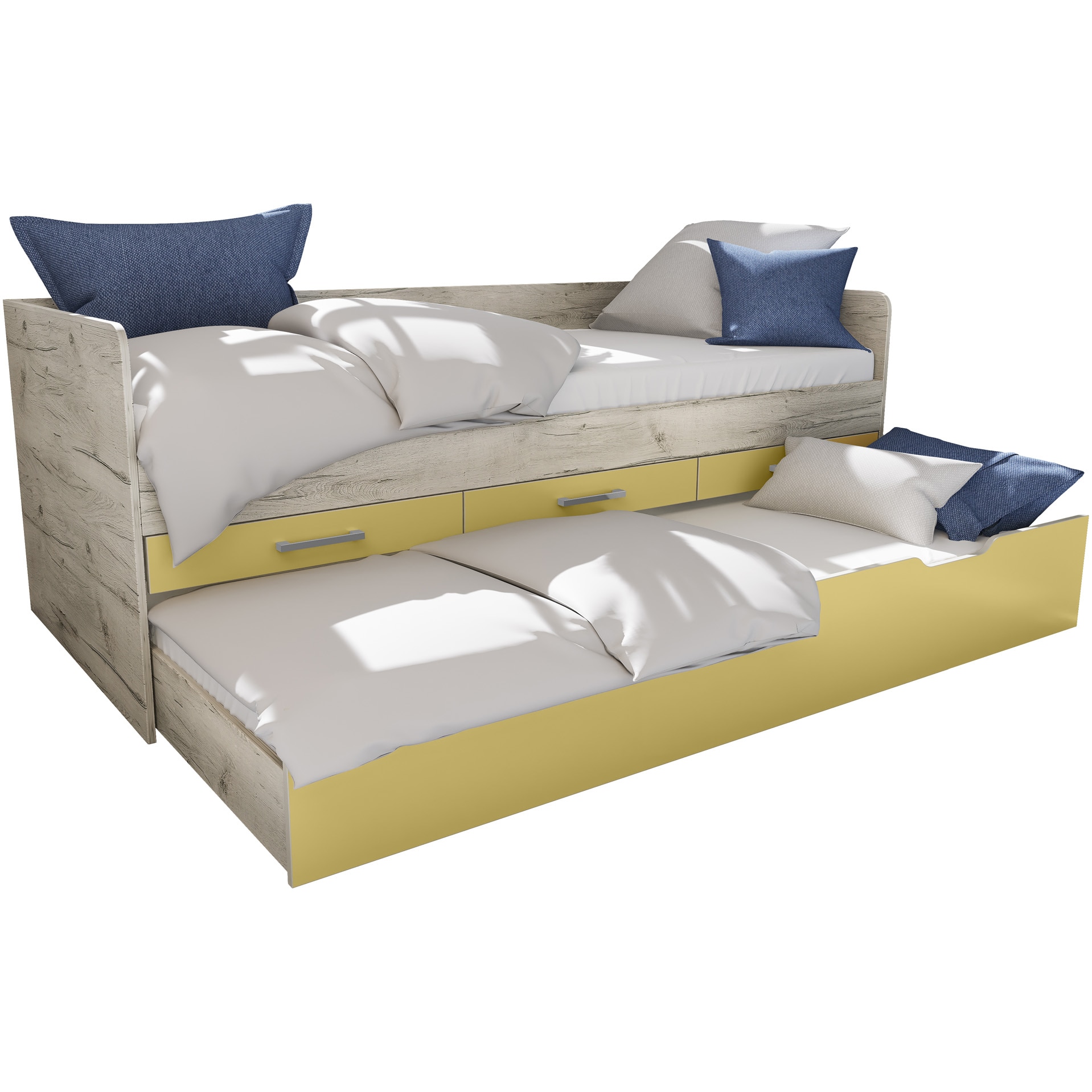 Легло Irim Yoo, 208x96x79 см, Включена подматрачна опора, 3 чекмеджета ...