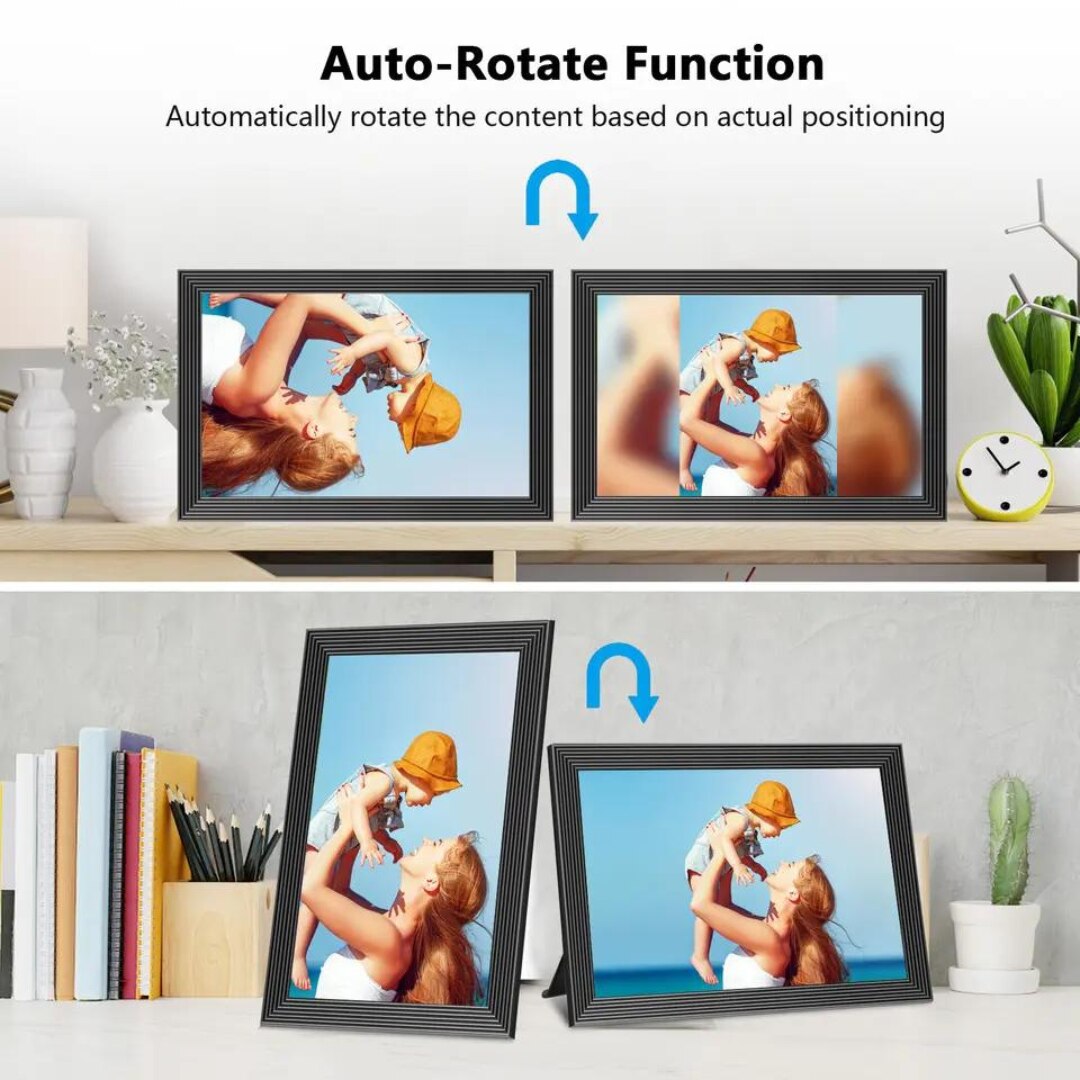 Rama foto digitala cu striatii, WIFI, 10.1 inch, Seezesol Solution ...