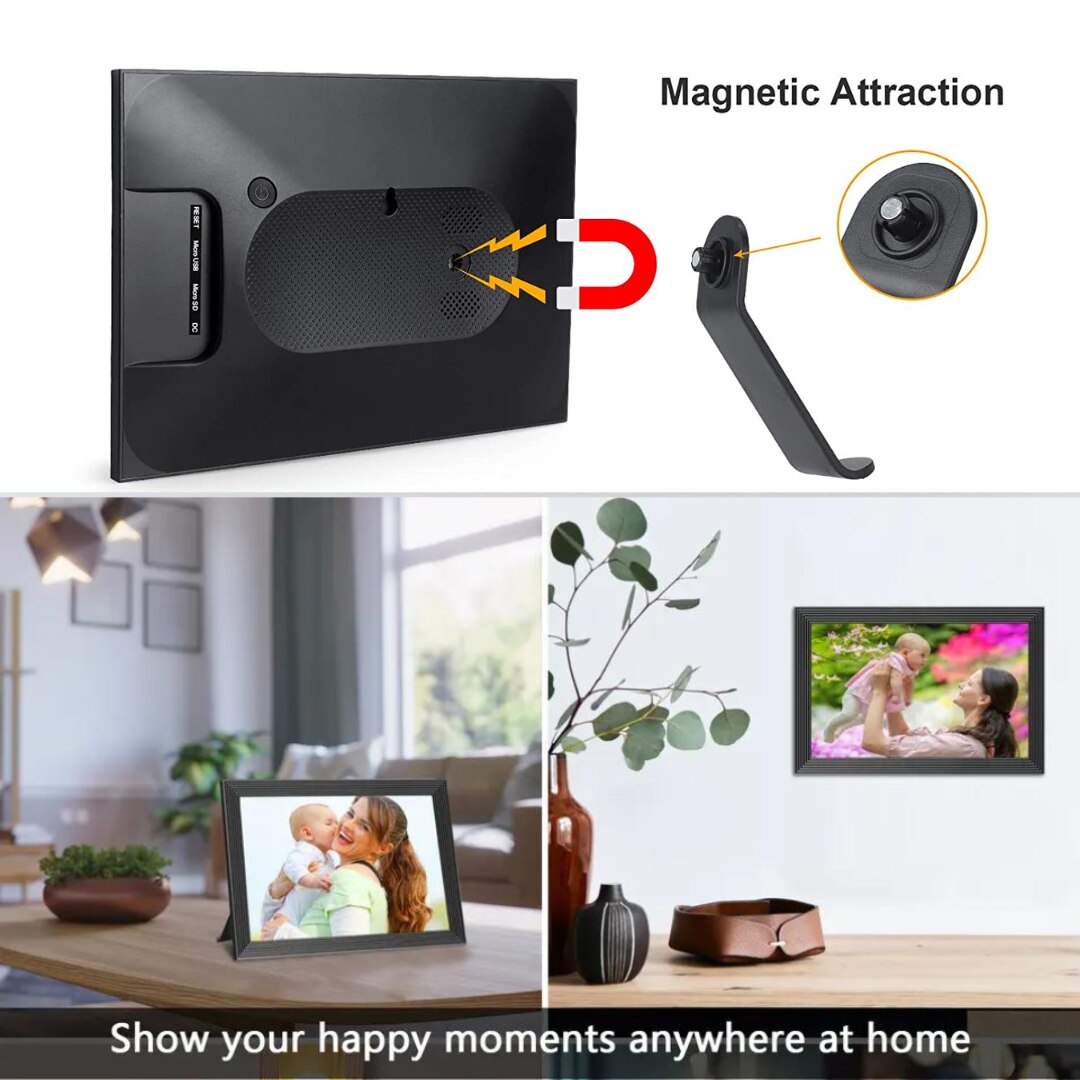 Rama foto digitala cu striatii, WIFI, 10.1 inch, Seezesol Solution ...