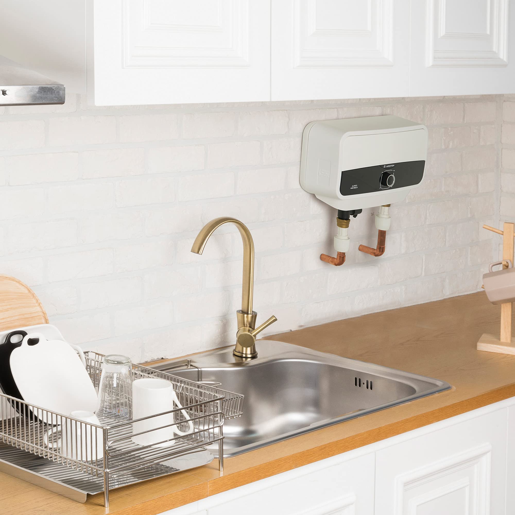 Boiler electric, Ariston, 12 kW, Indicator LED, Alb/Negru - eMAG.ro