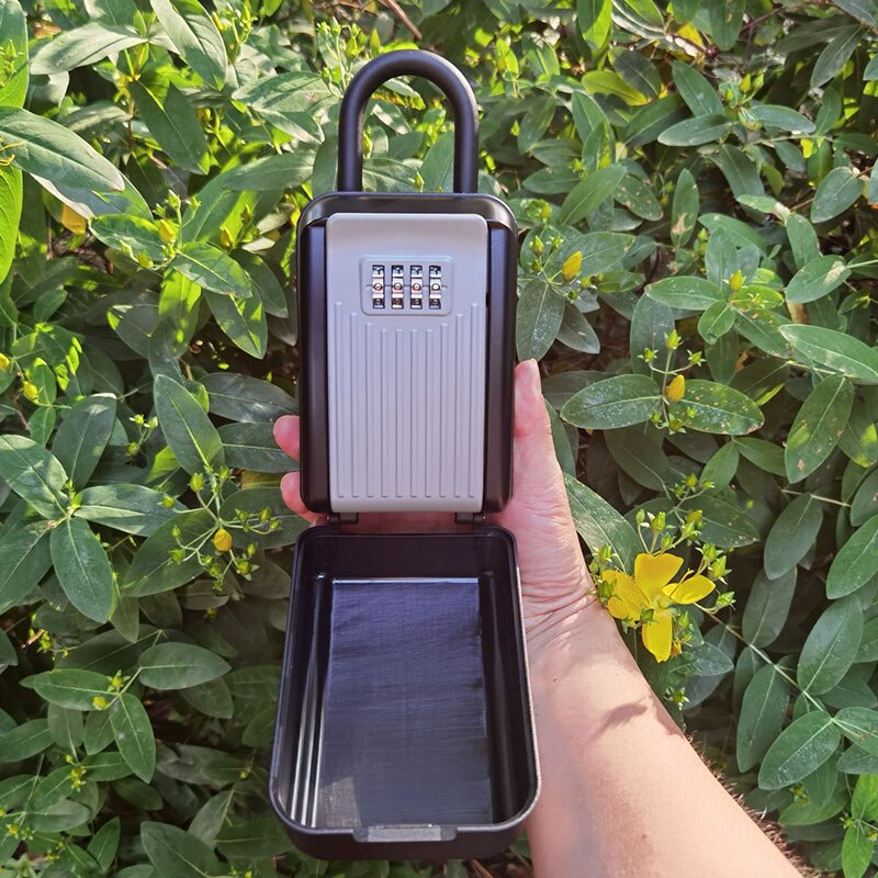 Seif pentru chei, Sunmostar, Aluminiu, Negru/Argintiu - eMAG.ro