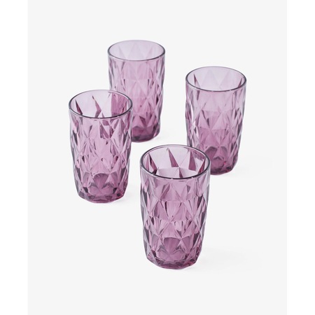 Set 4 pahare cu model embosat - eMAG.ro