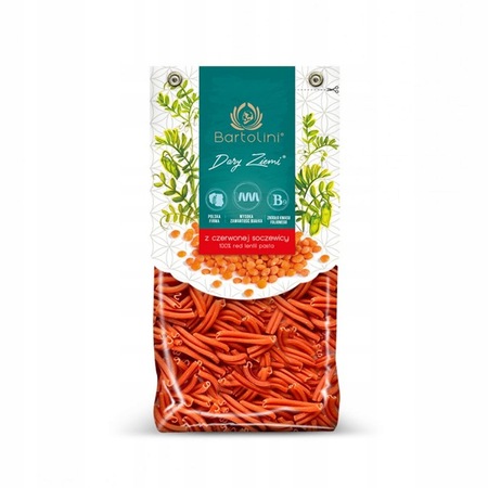 Paste Casarece cu linte rosie, Bartoloni, 250g - eMAG.ro