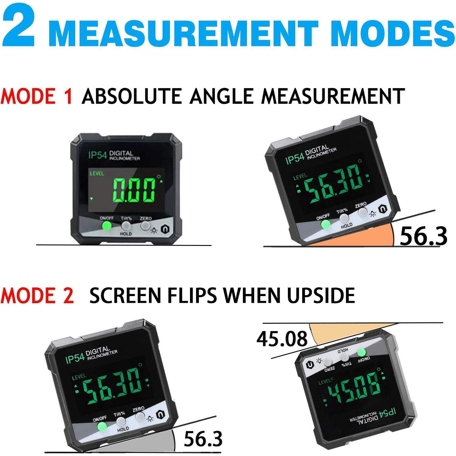 Nivela digitala cu inclinometru, instrument electronic magnetic pentru ...