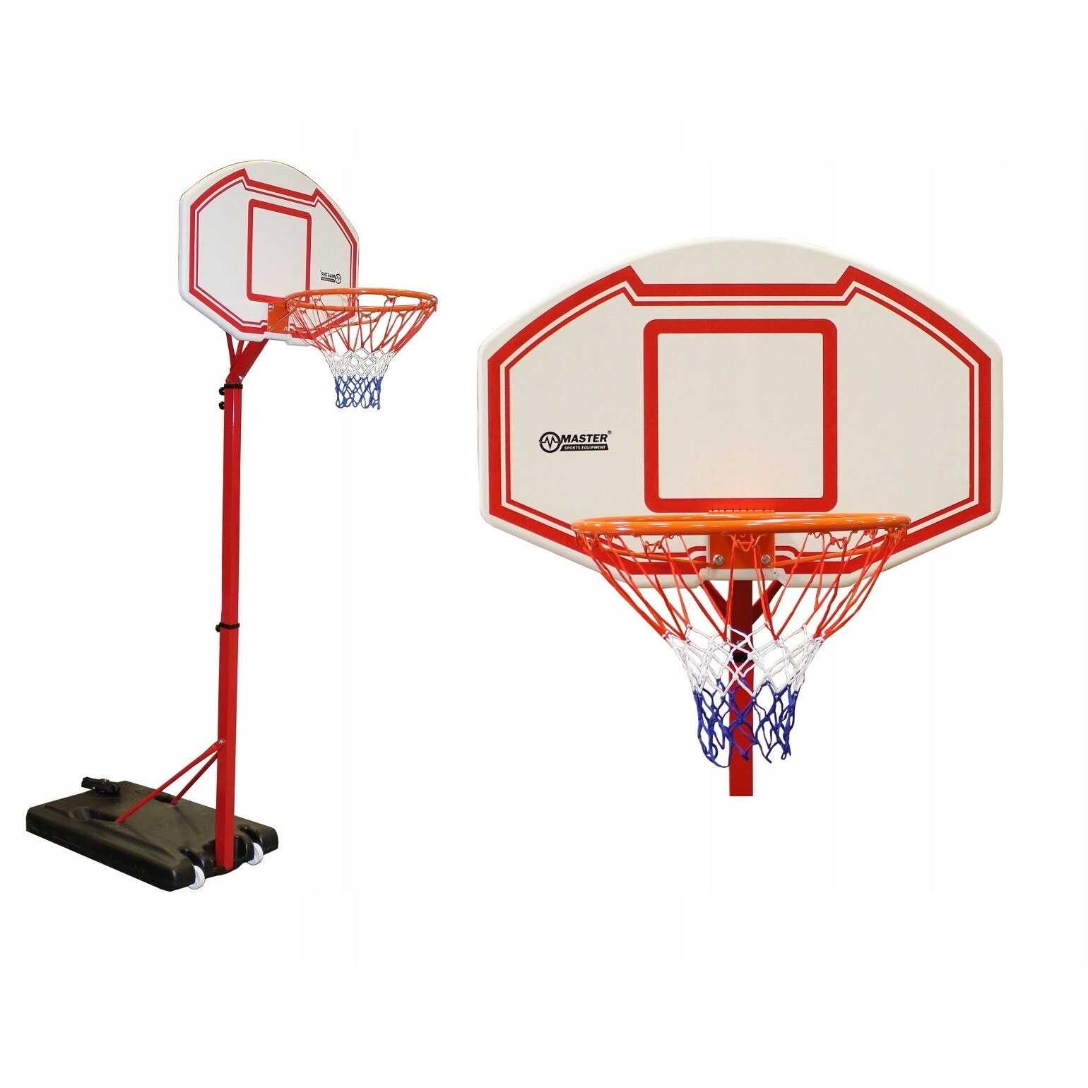 Set portabil pentru baschet, Master, Inaltime maxima 305 cm, 17 kg ...