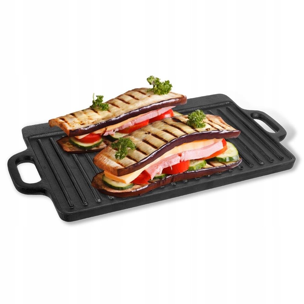 Placa grill cu 2 fete, Orion, 45,5x23 cm, Negru - eMAG.ro