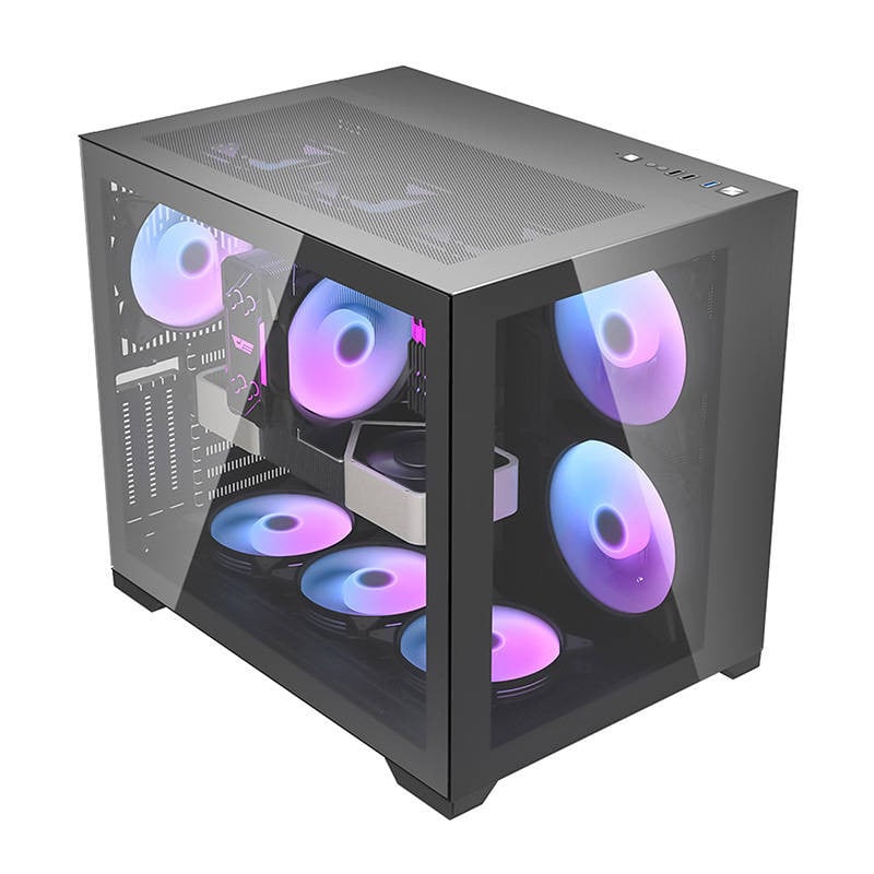 Carcasa computer Darkflash C305 ATX (negru) - eMAG.ro