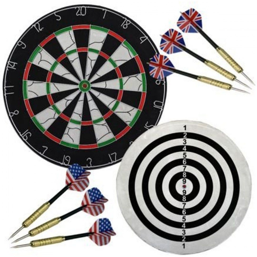 Set panou darts/6 sageti, MASTER DARTS, 45x3 cm, Multicolor - eMAG.ro