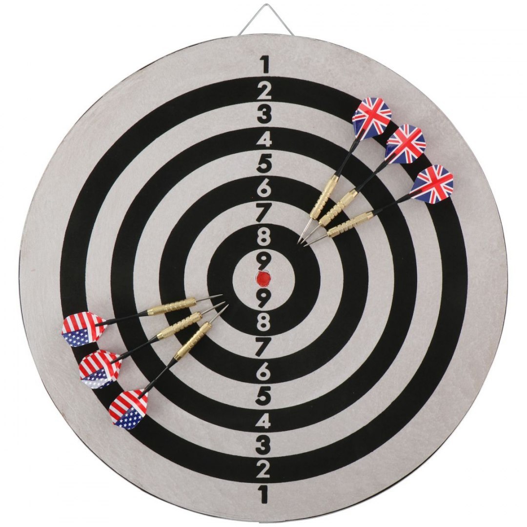 Set panou darts/6 sageti, MASTER DARTS, 45x3 cm, Multicolor - eMAG.ro